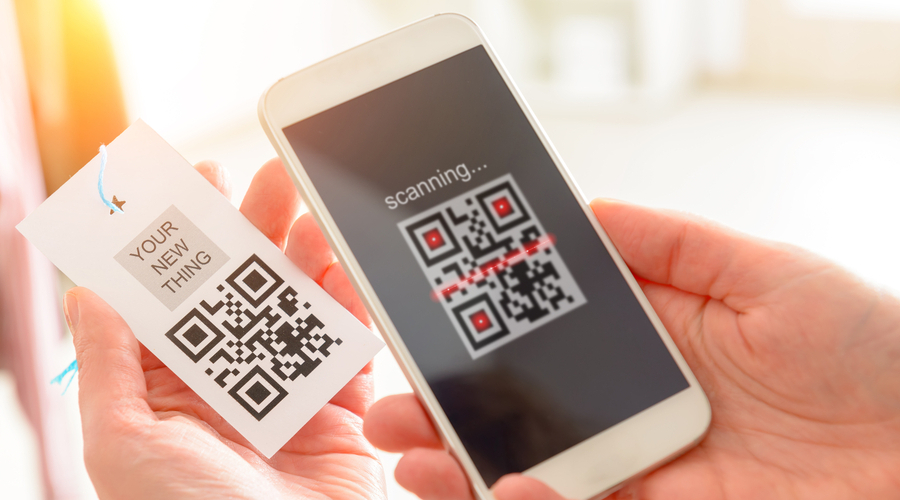 Echte Barcodes QR Codes Op Folders